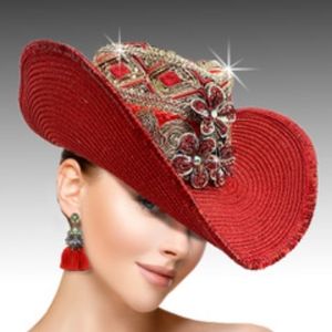 Beloved Millinery Couture | Accessories | The Cowgirl In A Fabulous Red ...